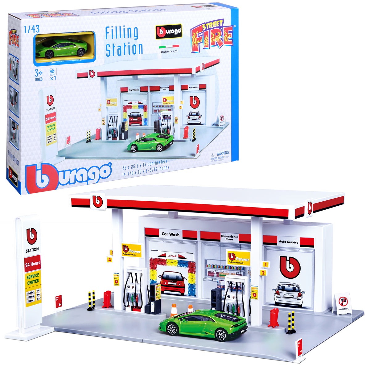 1:43 STREET FIRE FILLING STATION GARAGE – One For Fun