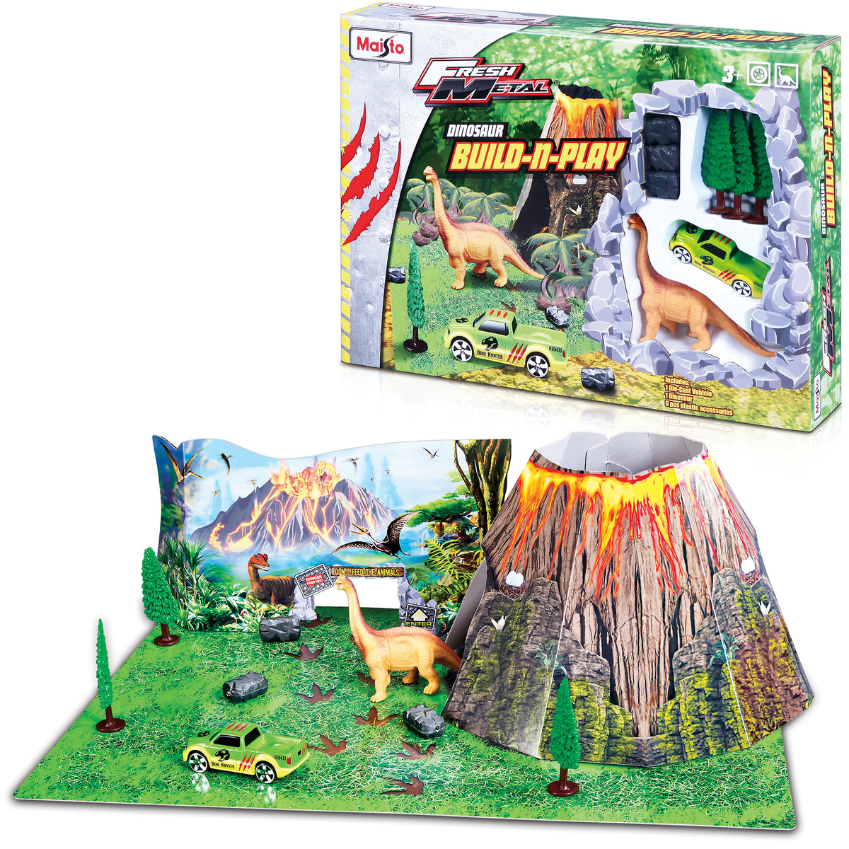 FRESH METAL DINOSAUR BUILD & PLAY SET – One For Fun